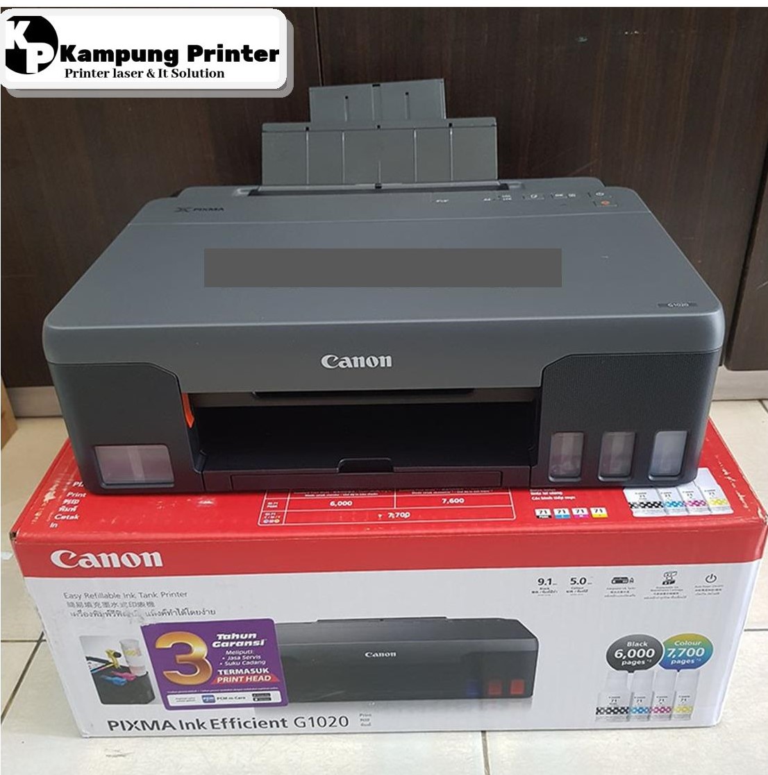 PRINTER CANON PIXMA G1020 Ink Tank System Garansi Resmi E-Katalog Toko IT Member APKOM Jogja ...