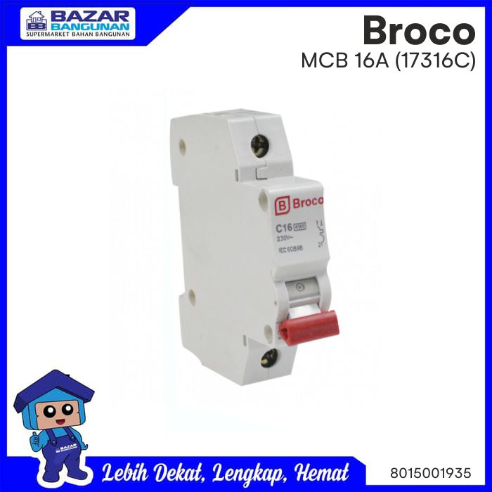MCB / STOPPER BROCO 16 A / 16A 17316 C / 17316C | Lazada Indonesia