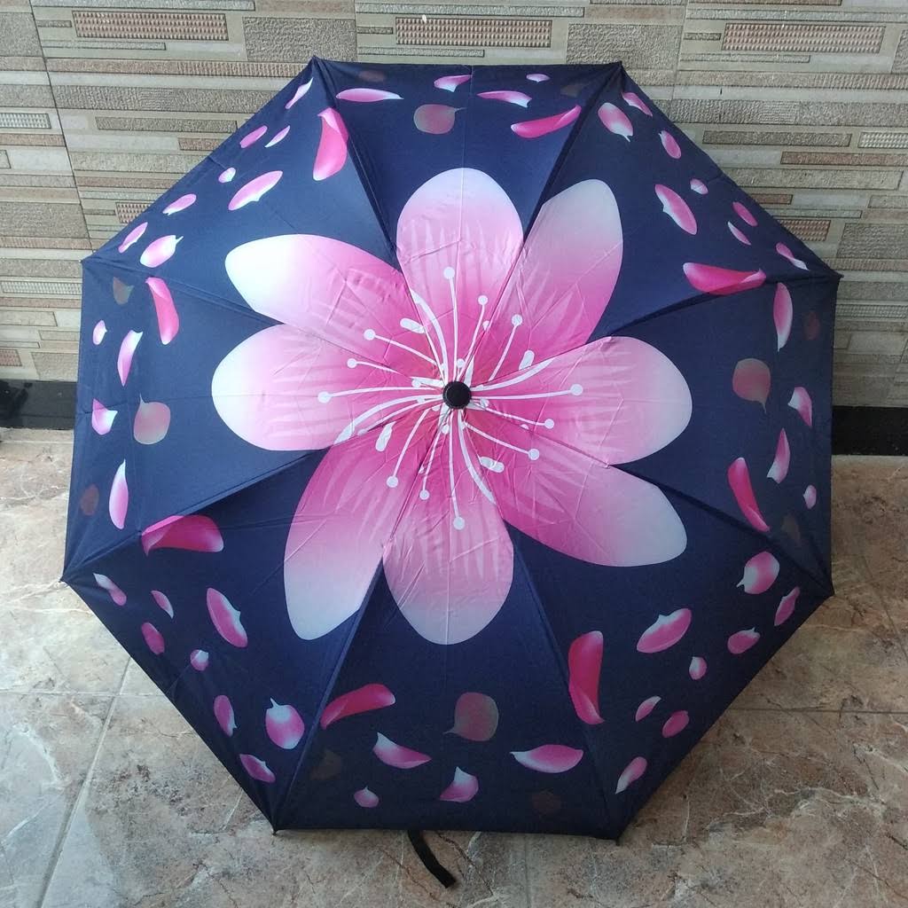 Payung Lipat 3 Nagoya NF 453 Motif kembang Sakura | Lazada Indonesia