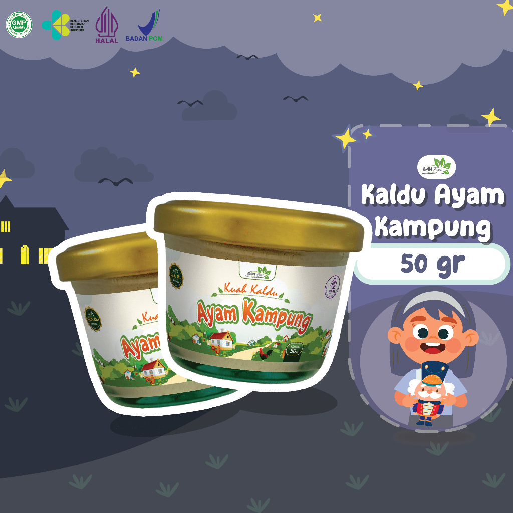 Sanfood Kaldu Ayam Kampung 50gr Pure Non Gula-Garam, Non MSG, Non ...