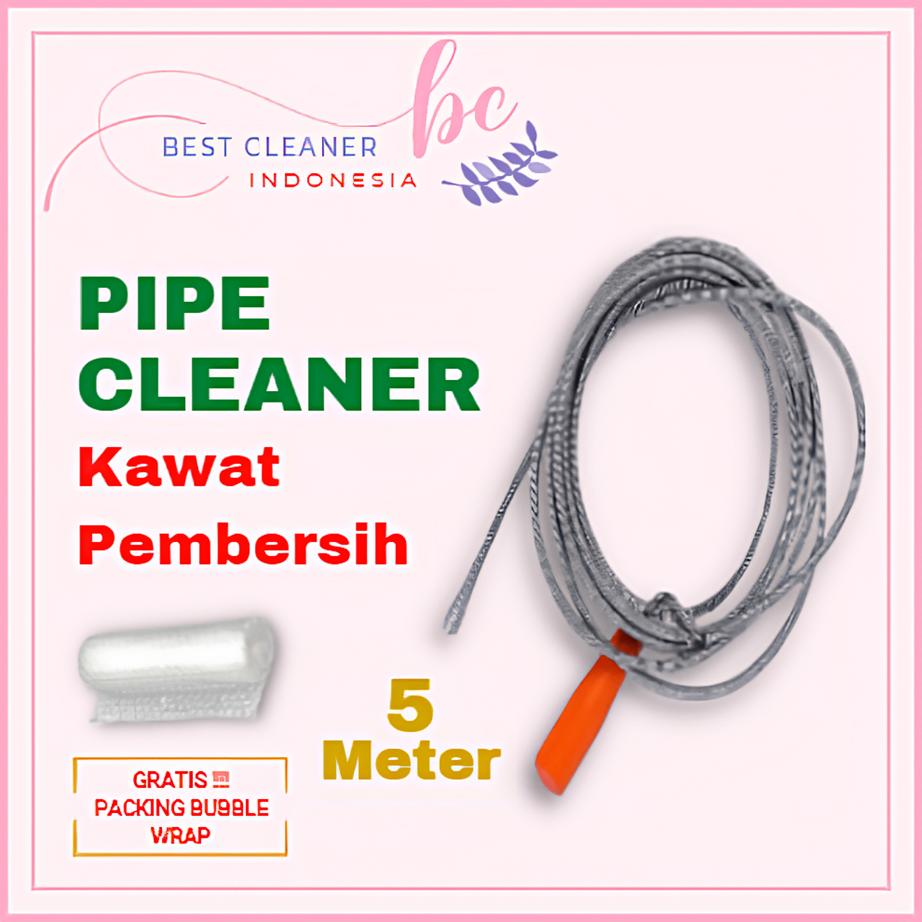 Pipe Cleaner Kawat Alat Pembersih Saluran Air Mampet Untuk Pipa Wc dan ...