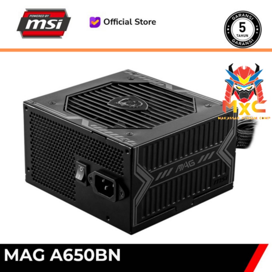 PSU MSI MAG A650BN 650W 80 PLUS BRONZE | Lazada Indonesia