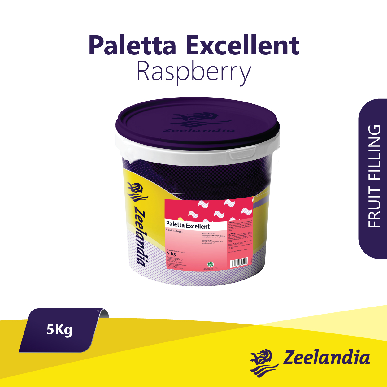 Zeelandia - Selai/Filling - Paletta Excellent Raspberry 5kg | Lazada ...
