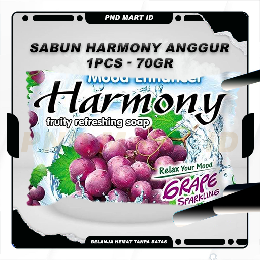 Sabun Harmony Rasa Buah Anggur Grosir Murah 70gr - 1 pcs / 5 pcs / 12 ...