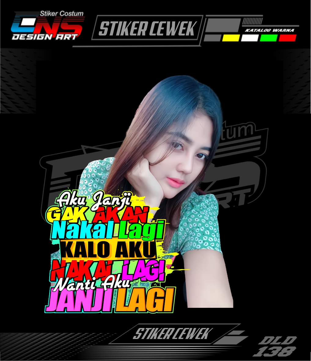 Stiker Cewek Cantik Stiker Vector Hijab Keren Sticker Print Sticker ...