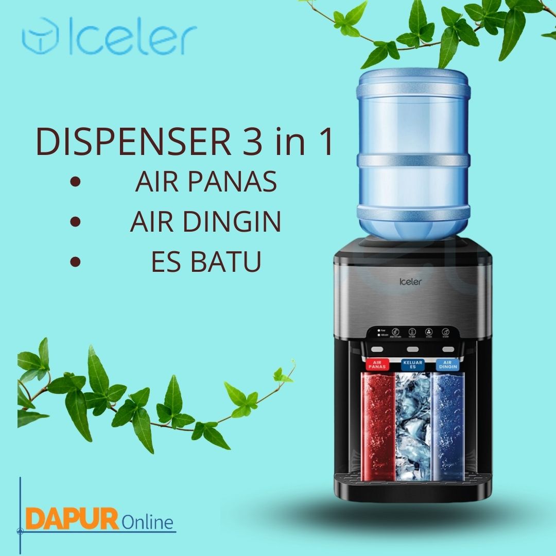 Iceler Mesin Es Dispenser Multifungsi 3 in 1 Bisa Air Panas Air Es dan ...