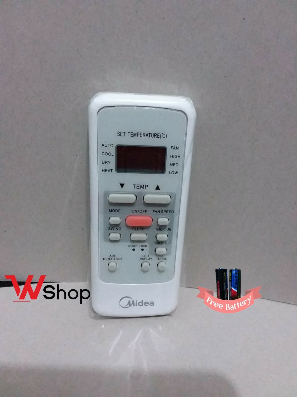 REMOTE/REMOT AC MIDEA - ORIGINAL | Lazada Indonesia