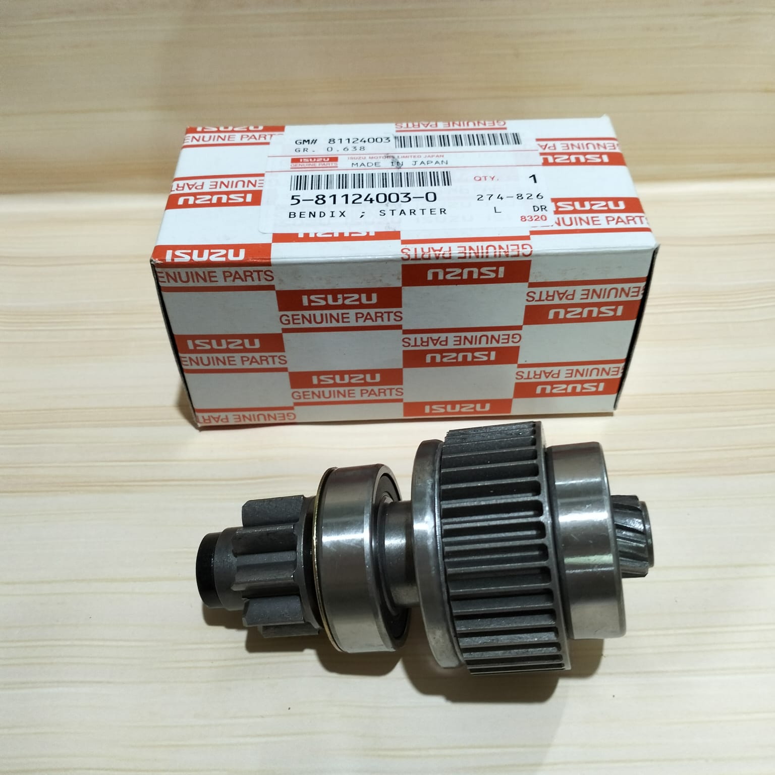 BENDIX STARTER GIGI ISUZU PANTHER 2.3L 2.5L OEM PART NUMBER 5-81124003 ...