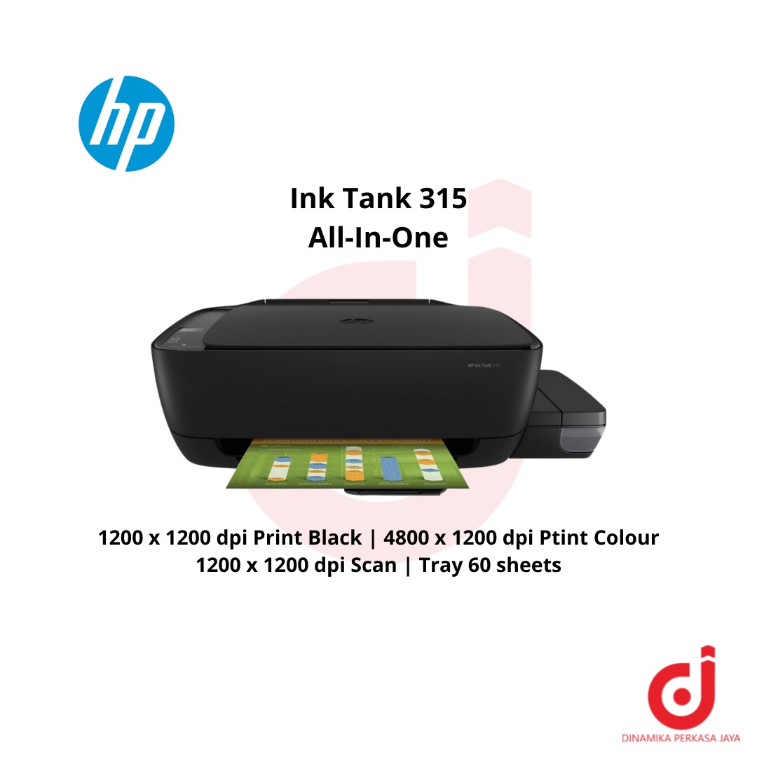 Ink Tank Printer HP 315 All-in-One Print Scan Copy Garansi Resmi ...