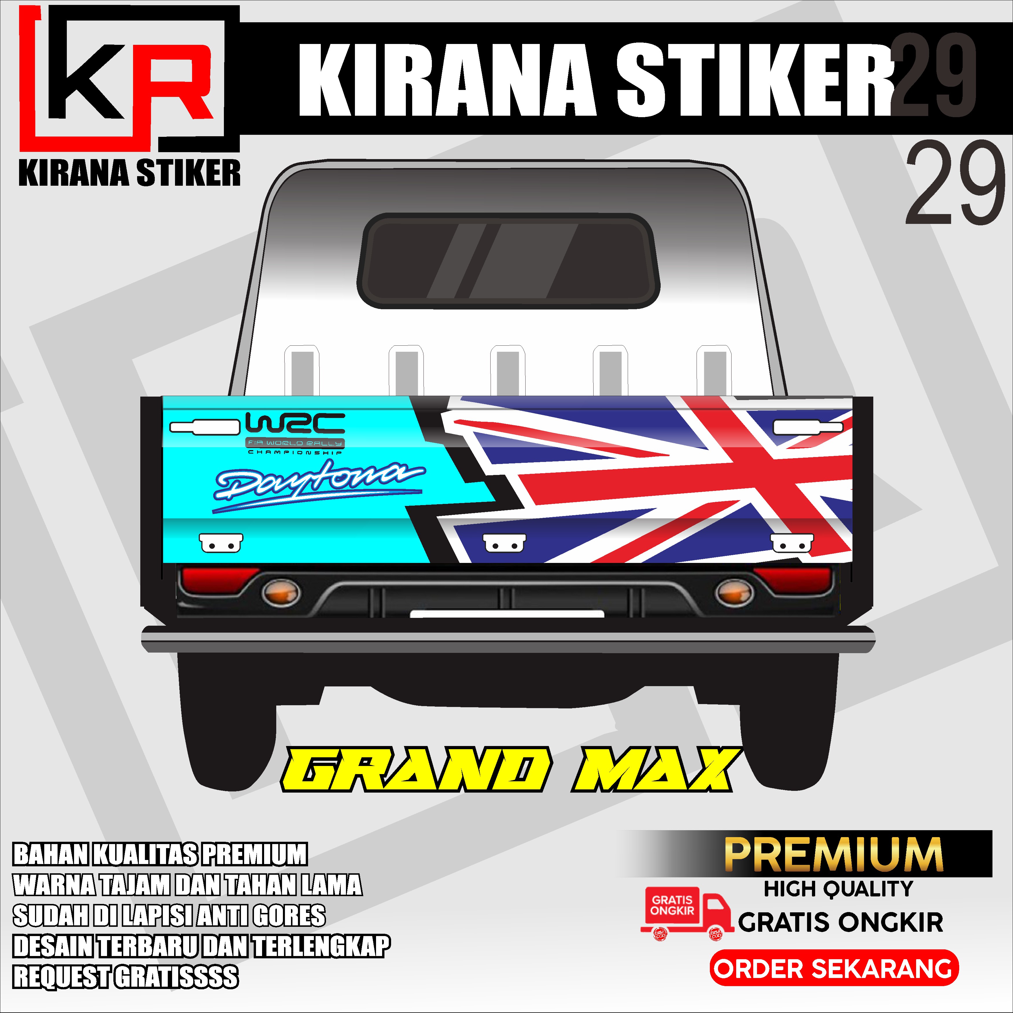 STICKER GRANDMAX PICK UP / STIKER BAK BELAKANG GRANDMAX / DECAL STICKER ...