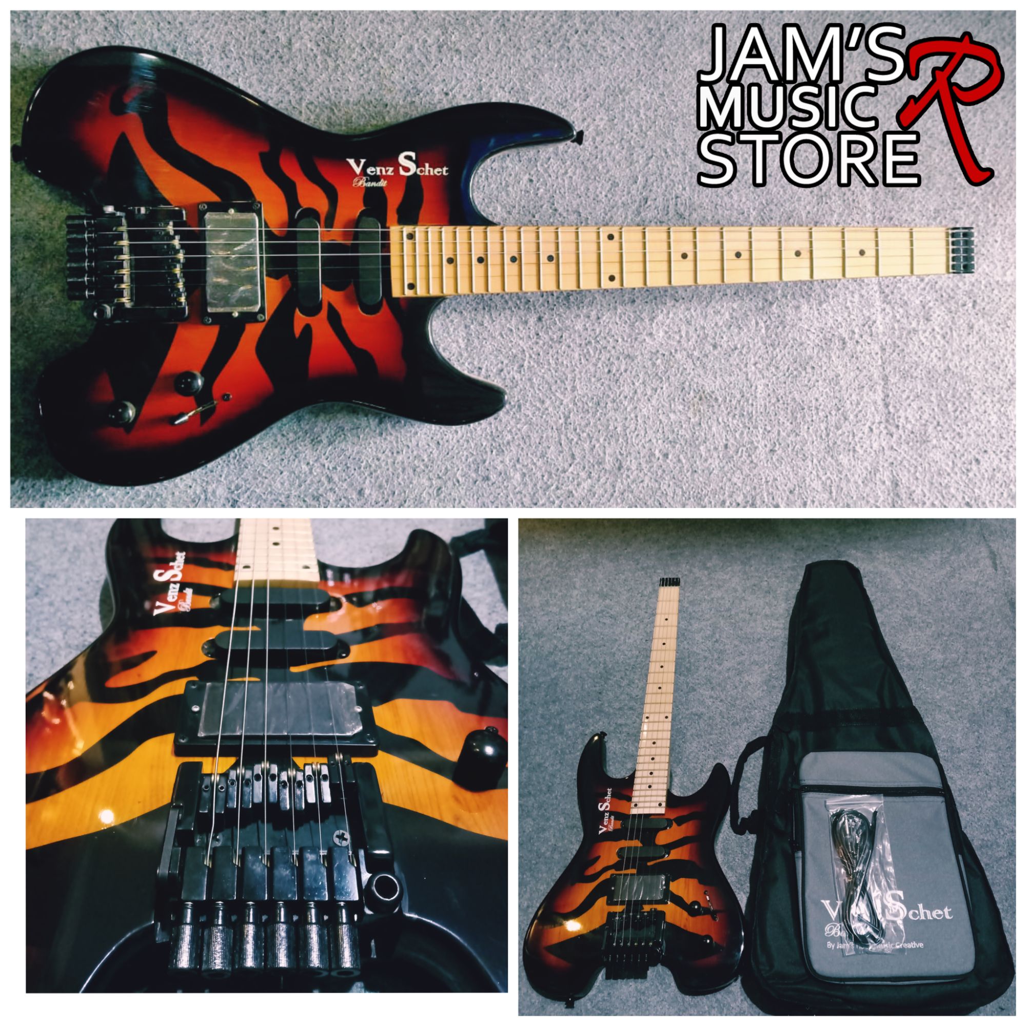 guitar venz schet bandit model SHS 20 tiger | Lazada Indonesia