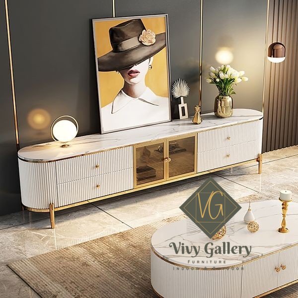 Buffet tv modern minimalis marmer | Lazada Indonesia