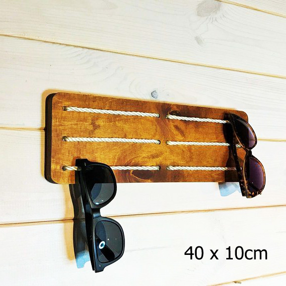 Rak Stand Display Kacamata Tempel dinding Serbaguna minimalis KAYU ...