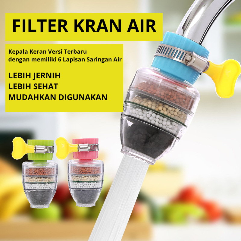Filter kran air 6 lapis saringan kran air filter batu 6 lapis filter ...