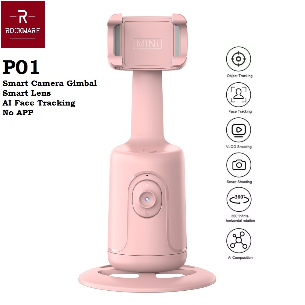 ROCKWARE P01 Auto Face Tracking Selfie Stick Tripod Sensor Wajah Muka ...