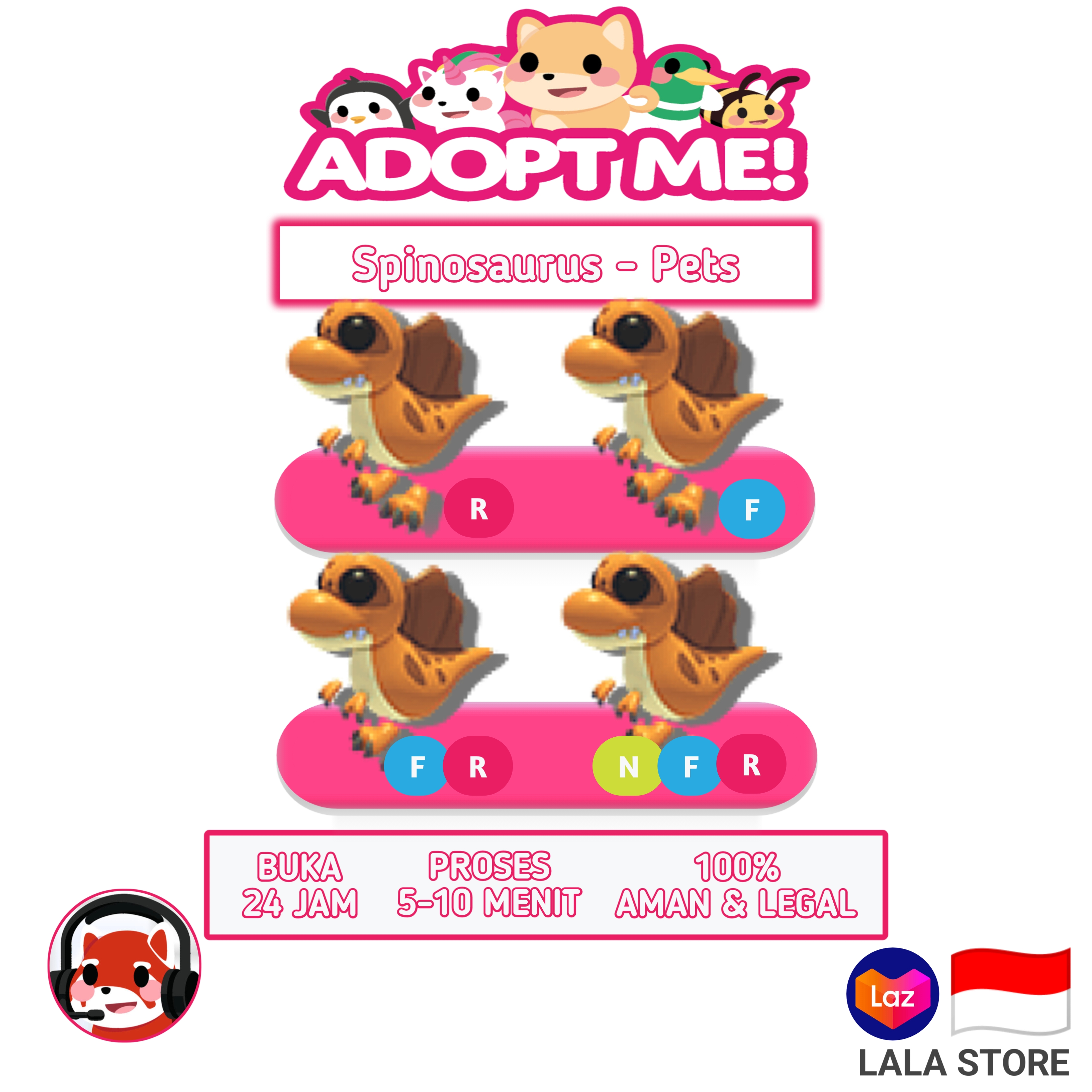 Adopt Me - Spinosaurus - Roblox | Lazada Indonesia