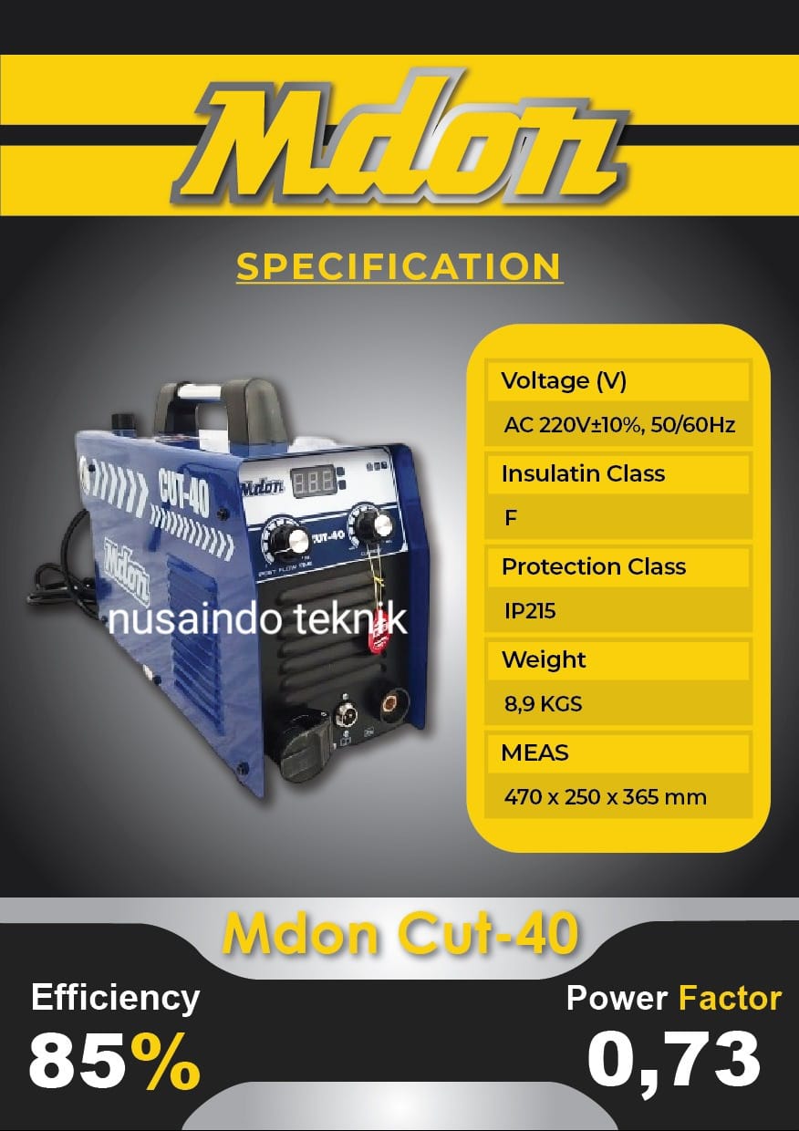 Mesin las Cut 40 Plasma cutting potong Mdon cut40 Mesin plasma cutting ...