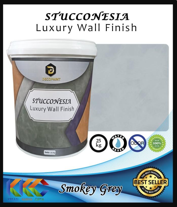 CAT STUCCO MOTIF INDUSTRIAL UNFINISHED STUCCONESIA SMOKEY GREY 25KG ...