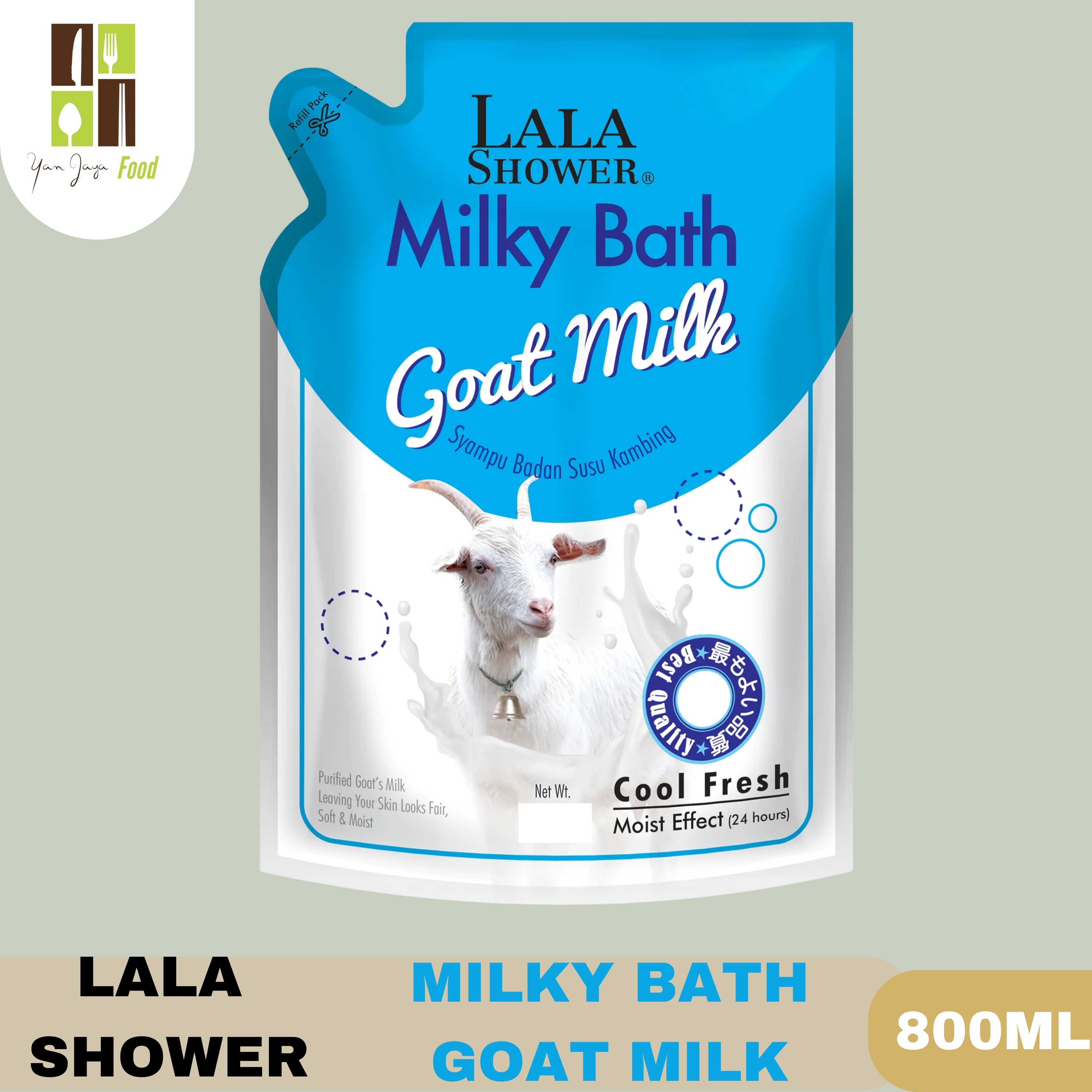 Lala Shower Milky Bath / Sabun Badan Susu Kambing Lavender / Goat Milk 800ml | Lazada Indonesia
