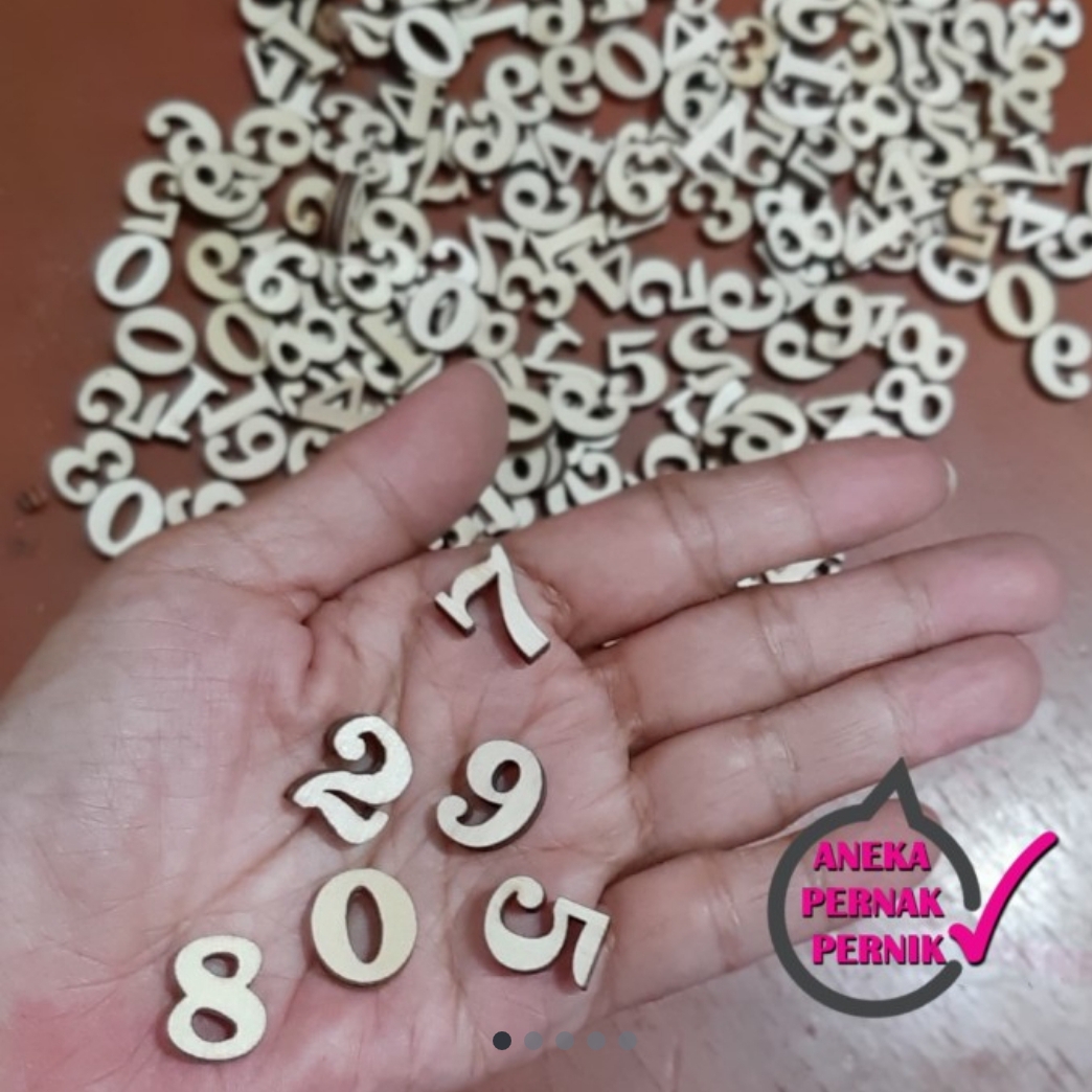 DIY Angka Kayu Ukuran Kecil (harga untuk 1 angka) | Lazada Indonesia