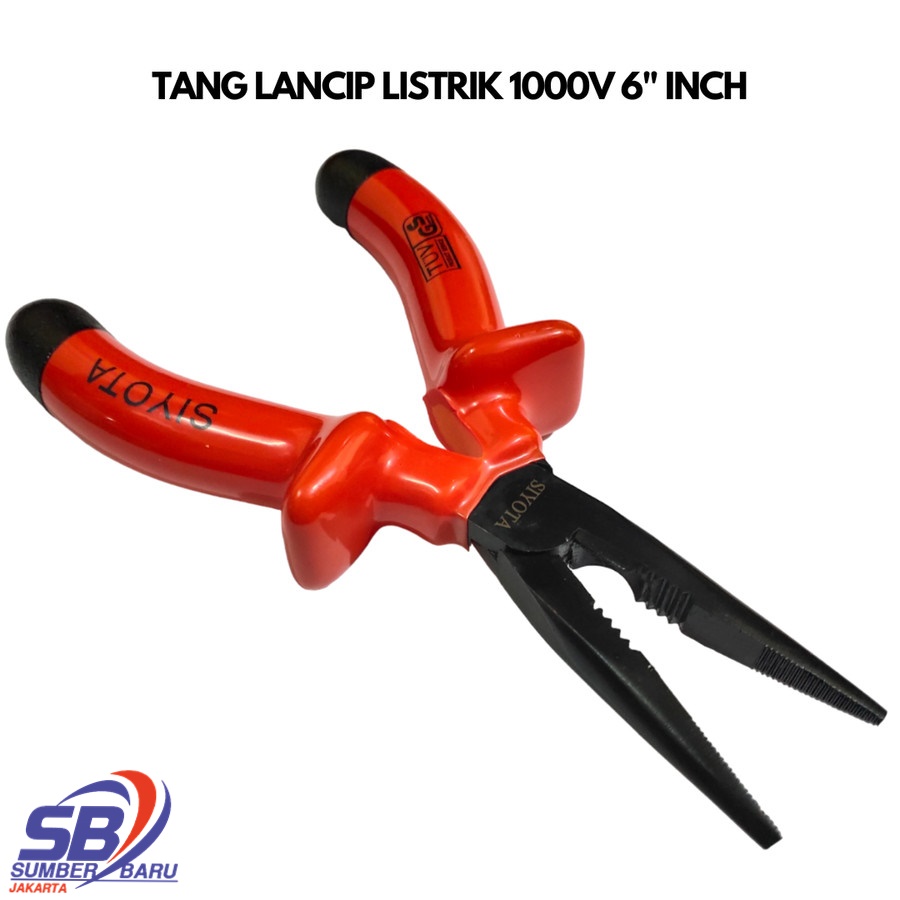 SB Tang Lancip Panjang 6" Inch Tang Listrik Tang Cucut Buaya Jepit Long ...