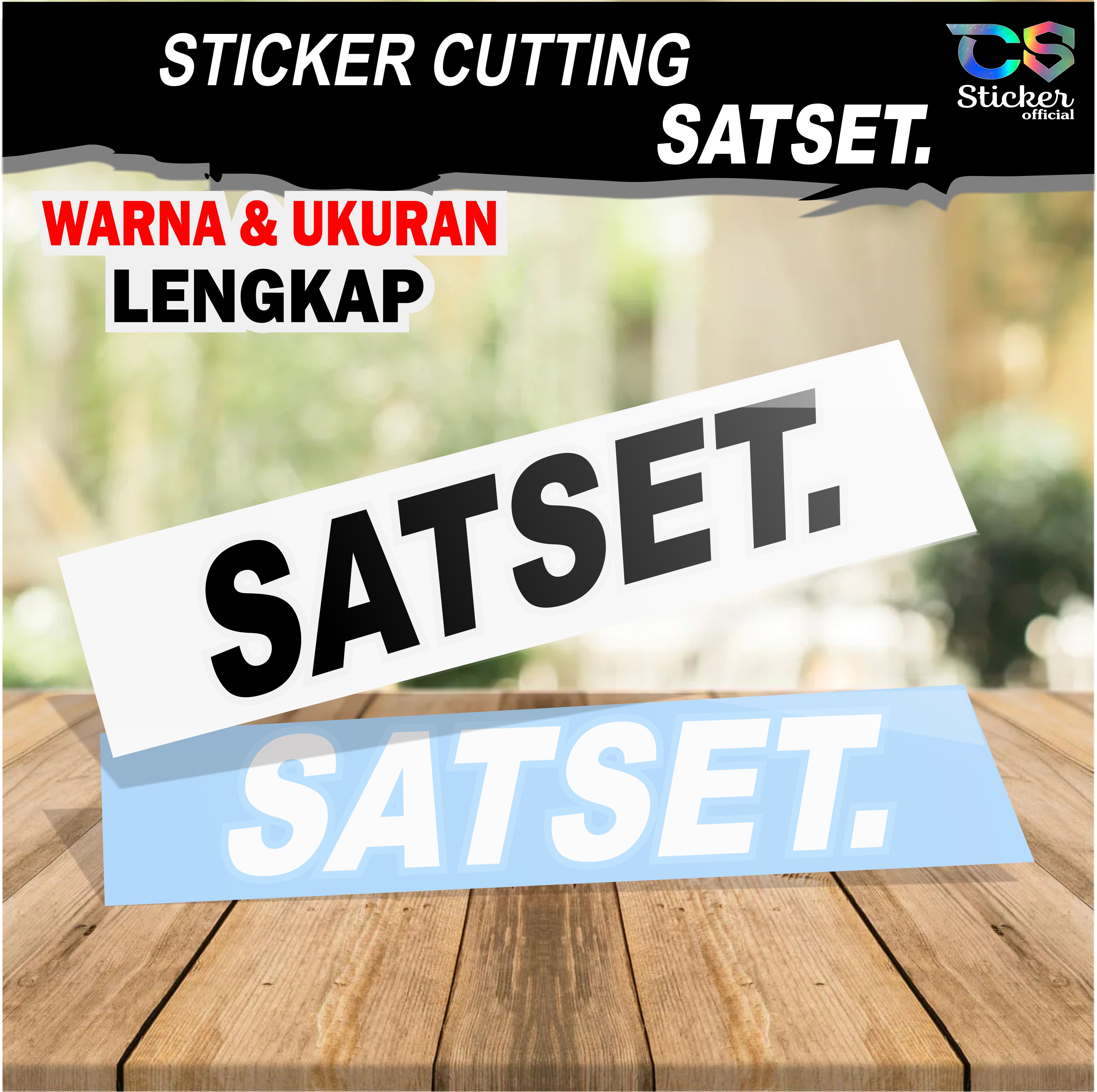 stiker satset cutting stiker SAT SET | Lazada Indonesia