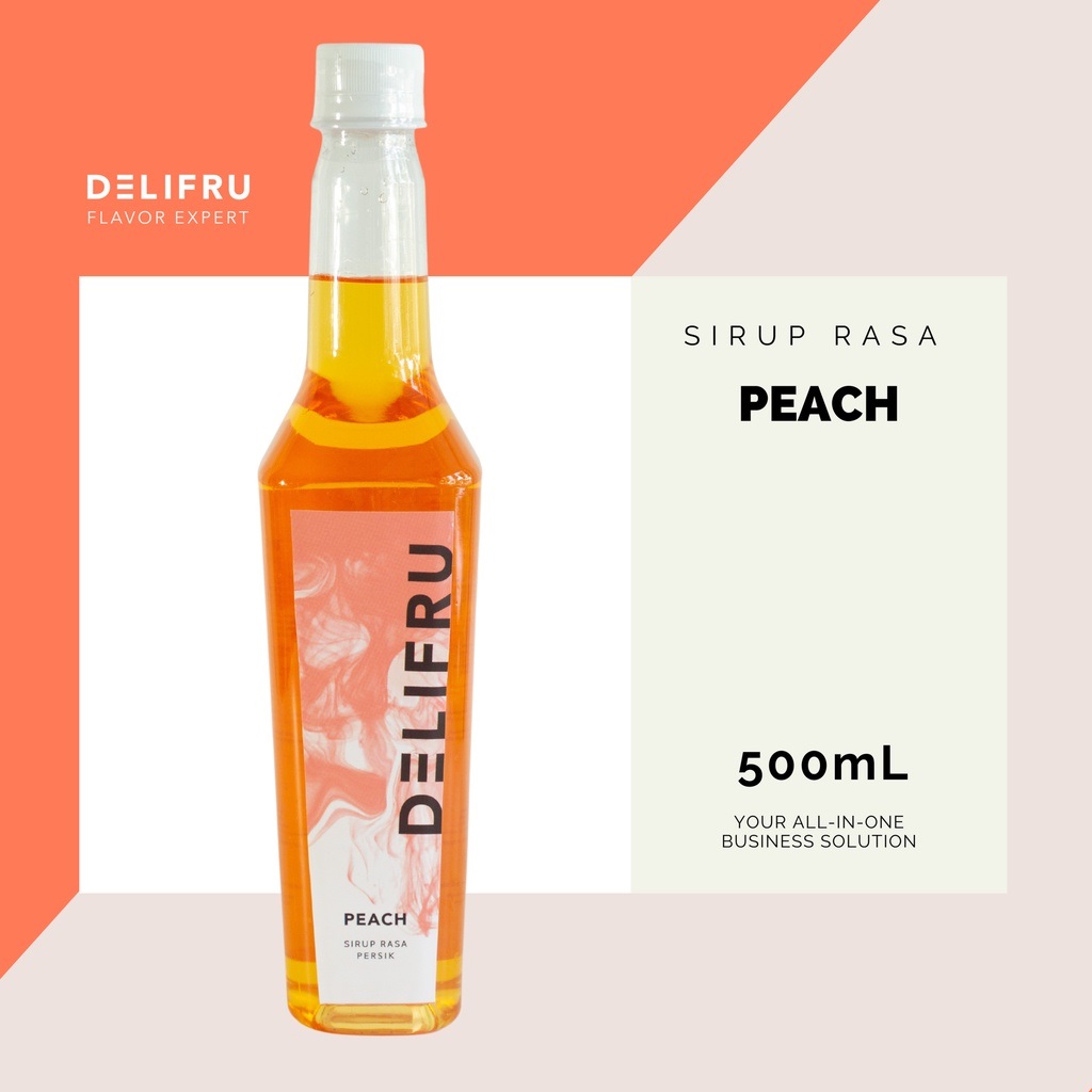 Peach Syrup Delifru 500 ml - Sirup Persik Premium | Lazada Indonesia