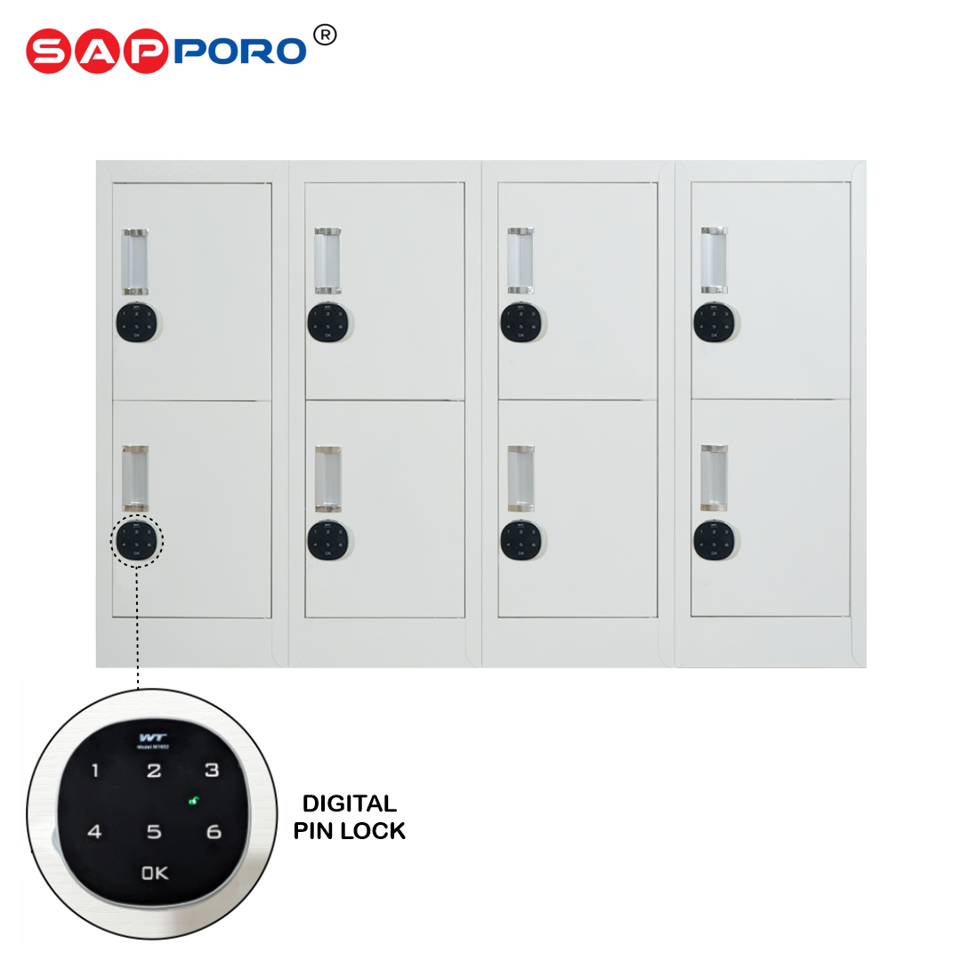 SAPPORO WEIMAR 6 - Loker Besi Dinding 6 Pintu | Wall Mount Locker 6 ...