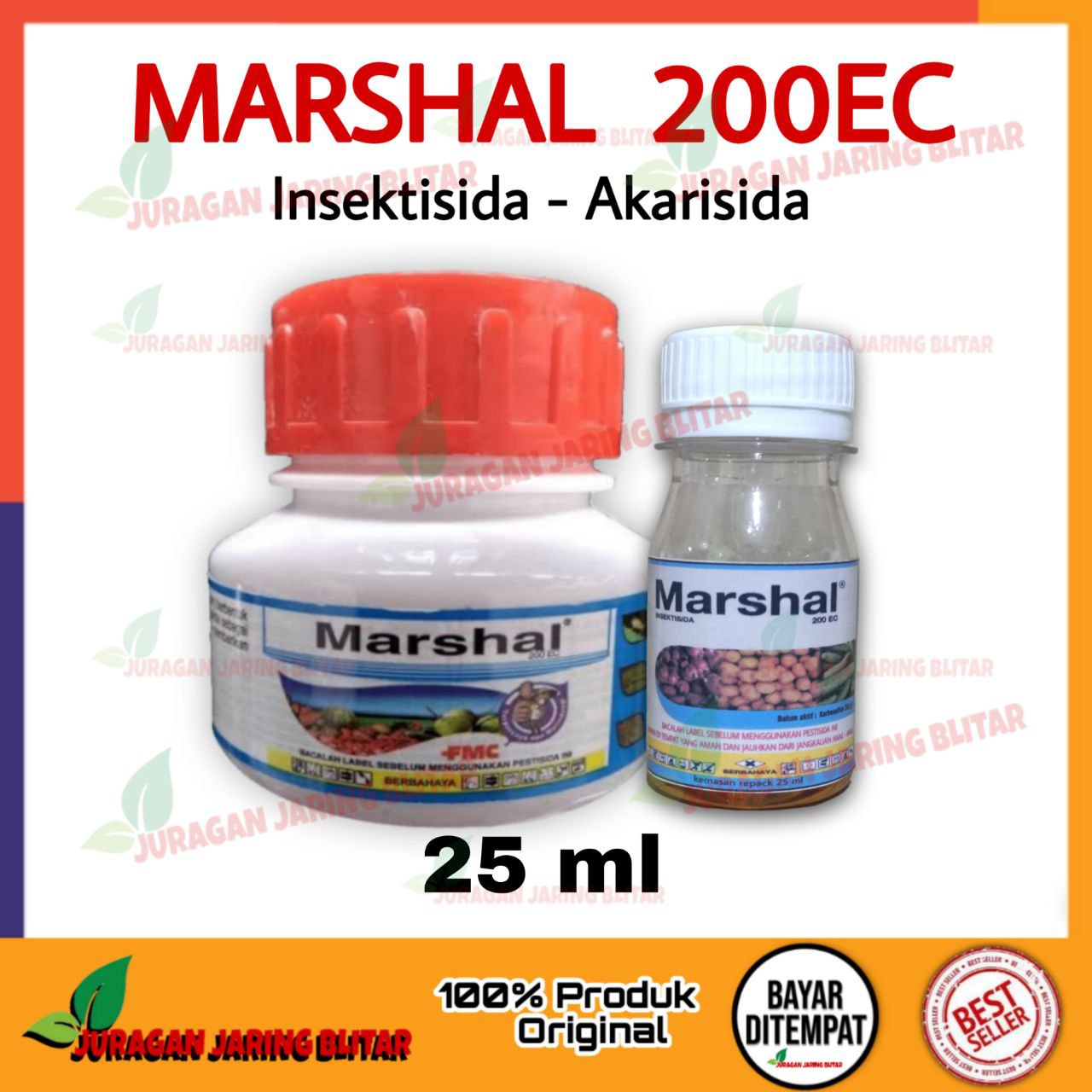 MARSHAL 200EC 25ML insektisida akarisida pembasmi hama kutu putih ...
