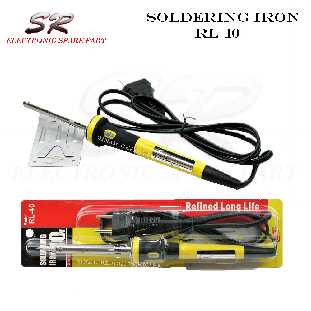 Solder 40W ( Soldering Iron / Alat Patri / Listrik ) SR RL 40 | Lazada ...