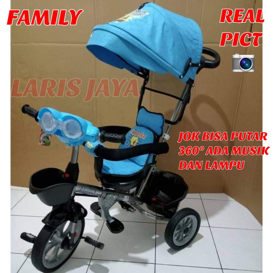 SEPEDA ANAK RODA TIGA FAMILY F 329 ht , SEPEDA STROLLER FAMILY 328 ht ...