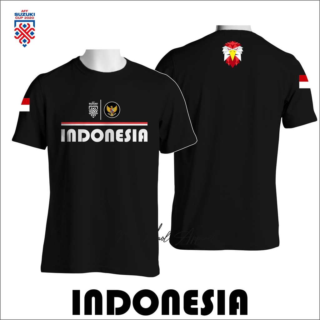 KAOS TIMNAS INDONESIA AFF CUP 2020 COTTON COMBED PREMIUM | PENDEK ...