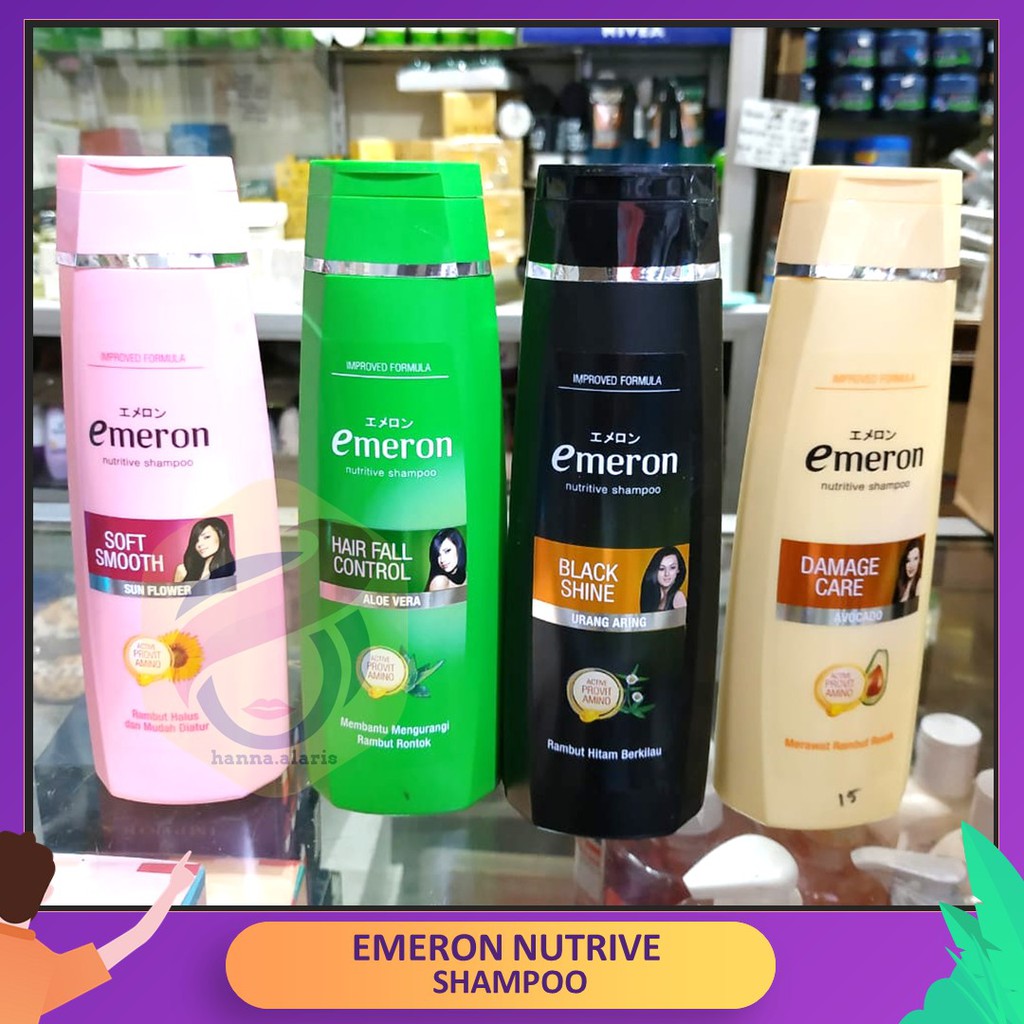 Emeron Nutive Shampoo Improved Formula Shampo Soft Smooth Hair Fall ...