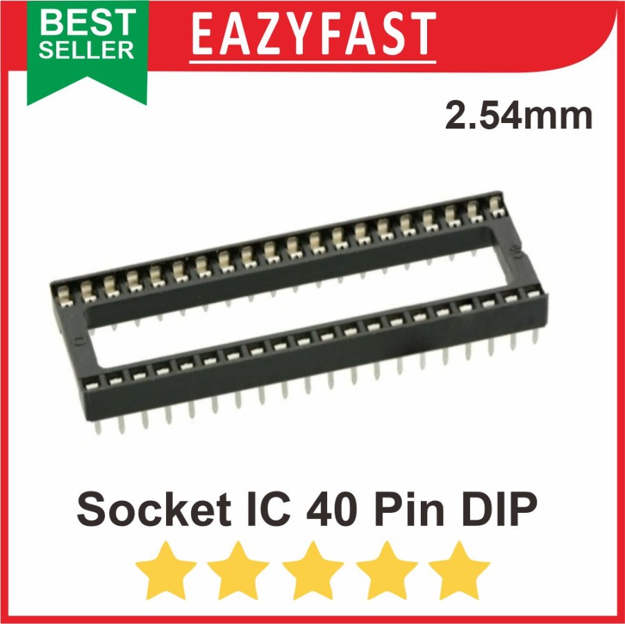 Socket IC 40P 40 P Pin Kaki DIP Wide Soket Rumah Dudukan Adapter ...