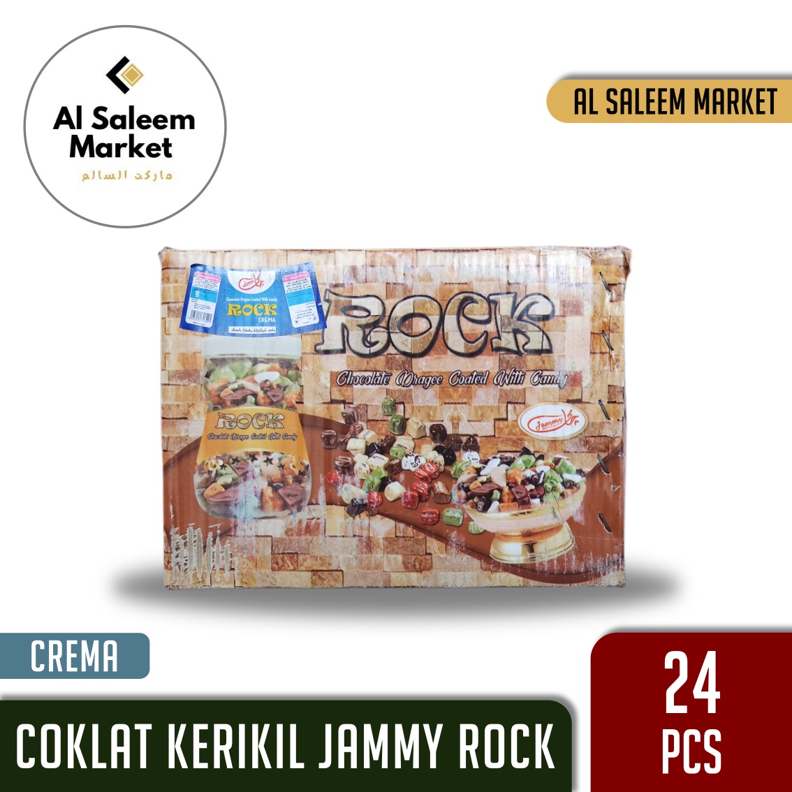 Coklat Kerikil Jammy Rock 250 gr x 24 pcs | Karton Cokelat Krikil Crema | Cokelat Krikil Batu ...