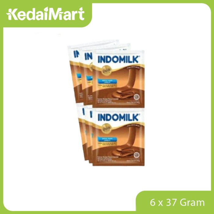 Indomilk Susu Kental Manis Coklat Sachet Isi 6 x 40 / 37 Gram | Lazada ...