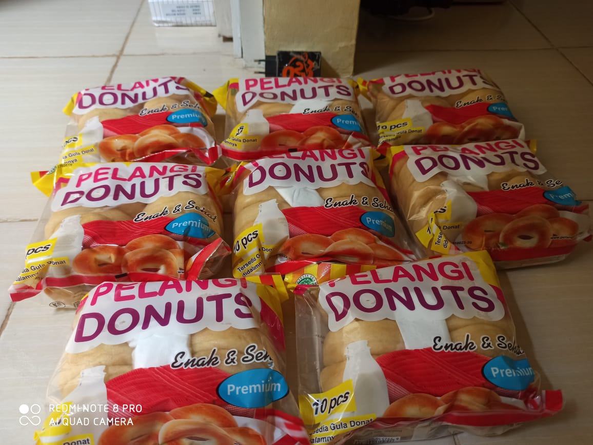 DONAT KENTANG PELANGI JUMBO ISI 10 | Lazada Indonesia