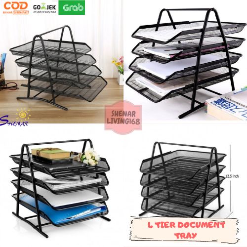 RAK BUKU RAK 4 TINGKAT / RAK DOKUMEN / RAK BERKAS, 4 TIER DOCUMENT TRAY ...