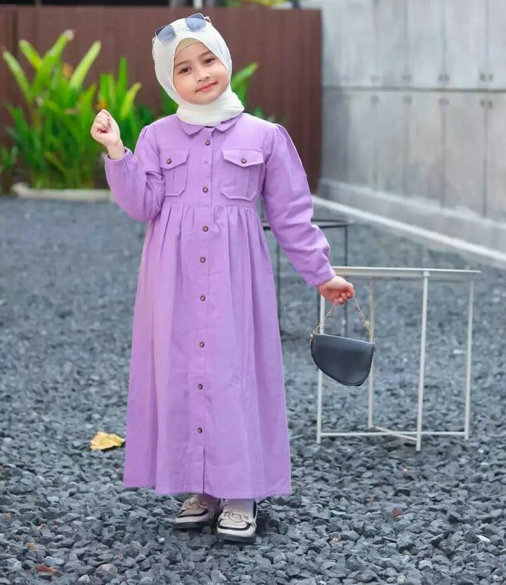 cikita kids maksi dress anak anak terbaru 2022 bahan crinkle casual ...