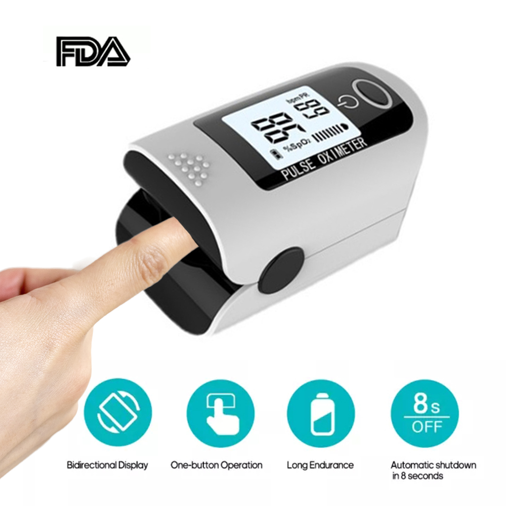 Veago [ลดราคา] เครื่องวัดปริมาณออกซิเจนในเลือดชีพจร Oximeter ของนิ้วมือ ...