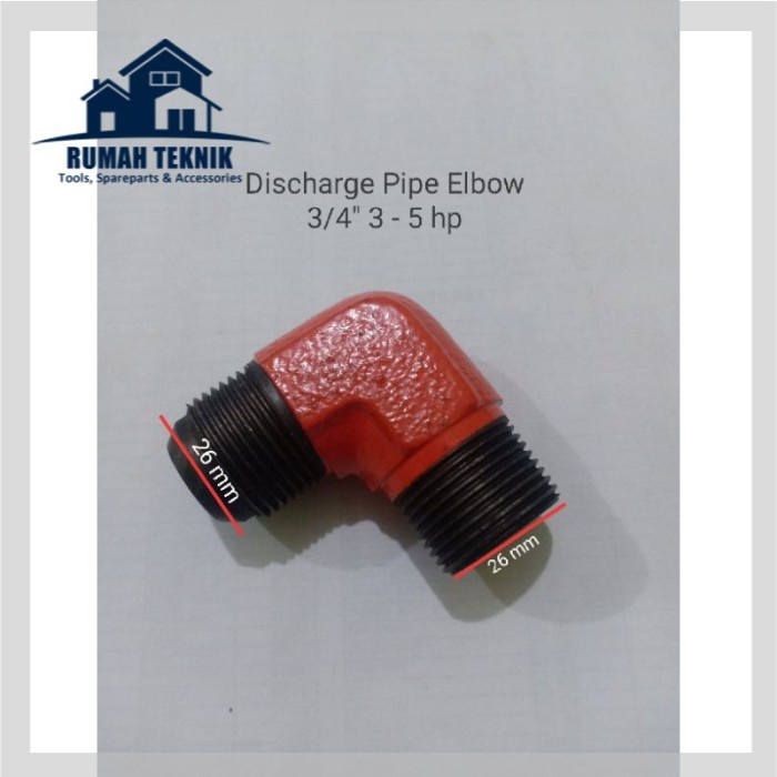 Discharge Pipe Elbow 3/4 inch Kompresor Angin 3 - 5 hp | Lazada Indonesia