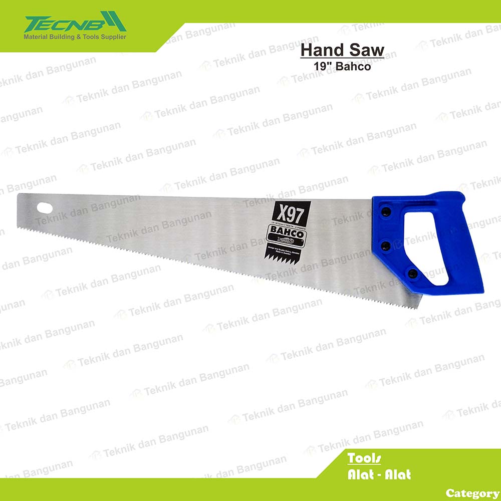 Gergaji Kayu Hand Saw Gagang PVC 19" Bahco X97 | Lazada Indonesia