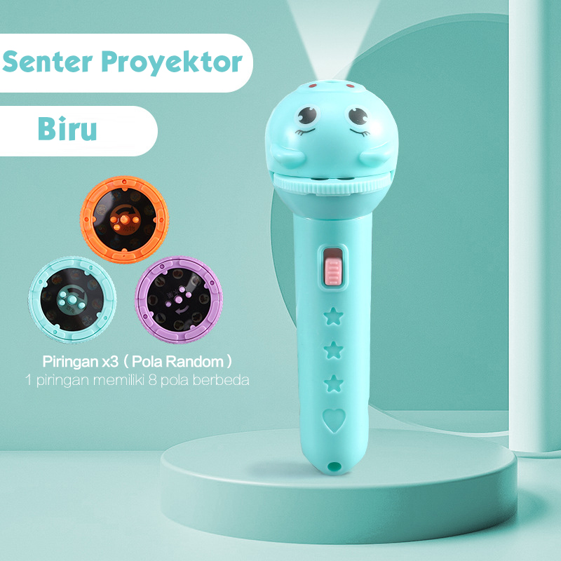 Mainan Anak Senter Proyektor 3 Piringan / Fun Flashlight / Mainan ...