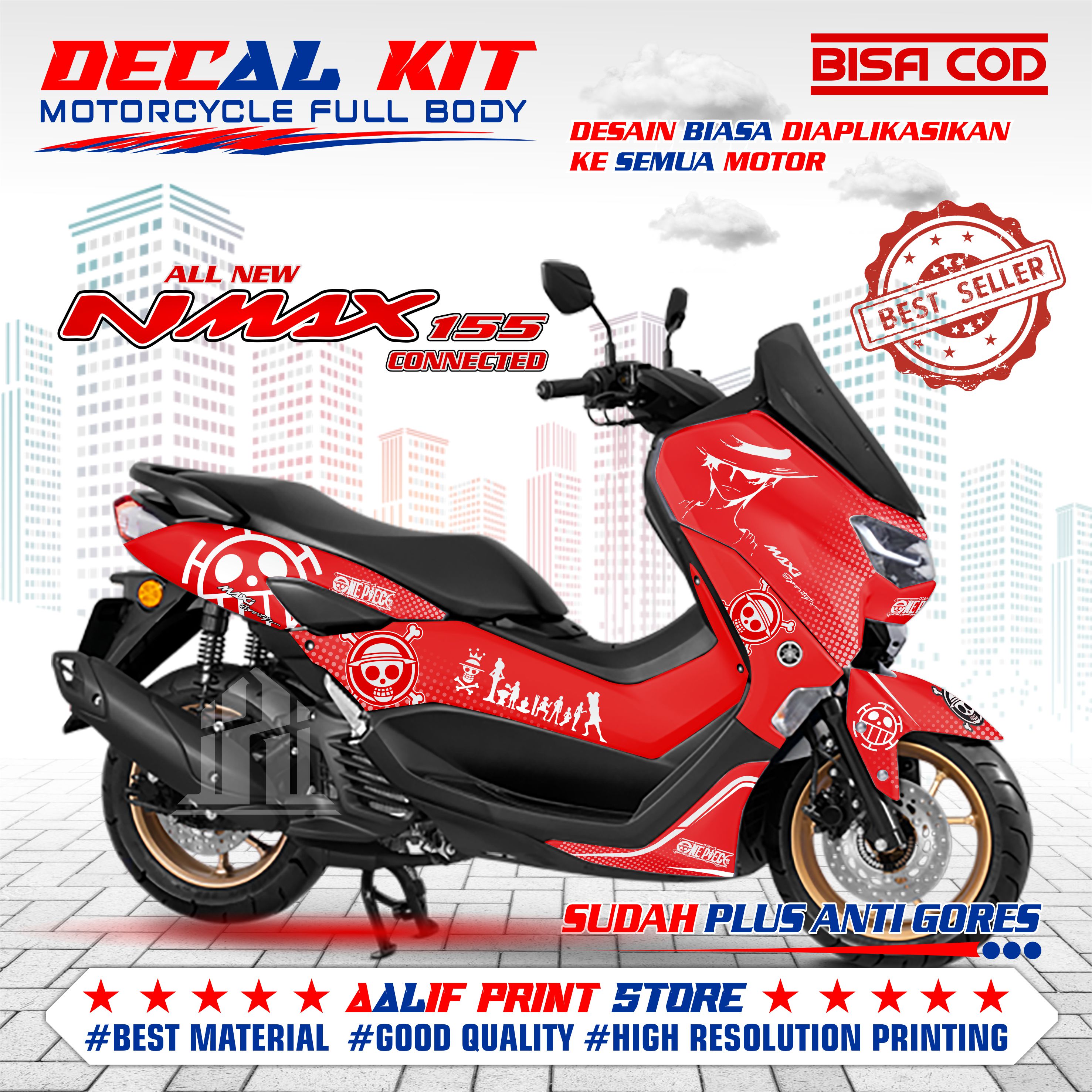 Decal Stiker Variasi NMAX New 2022 Full Body Stiker NMAX 2022 Striping NMAX 2022 Sticker NMAX ...