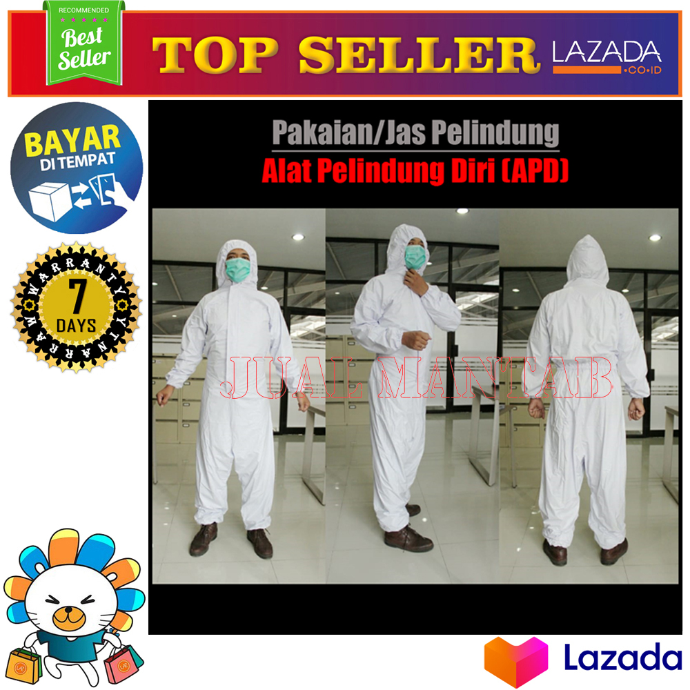 Elmondo Satu Set Pakaian Alat Pelindung Diri APD / Pakaian Medis Bahan ...