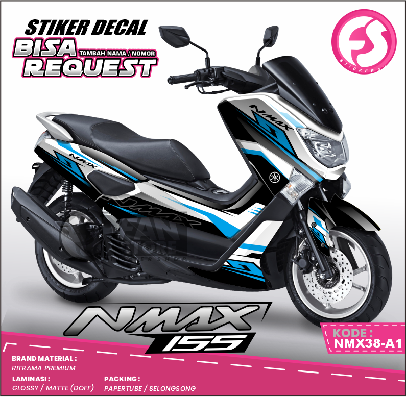 Sticker Decal NMAX Full Body - Striping NMAX 155 Decal NMAX 155 Old ...
