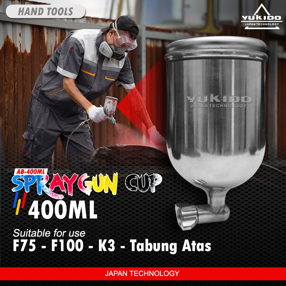 Tabung Cat Spray Gun F75 F100 F3 400ml | Lazada Indonesia