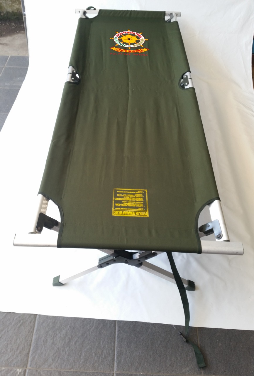 Velbed alumunium/tempat tidur lipat/baha velbed TNI/tempat tidur ...