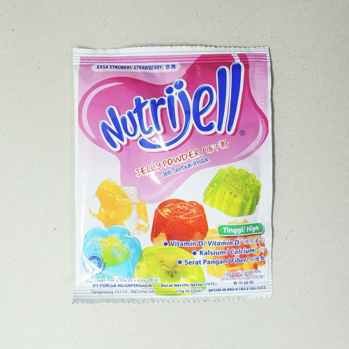 Nutrijell Rasa Stroberi 15gr Agar Nutrijel Strawberry Jelly Powder ...