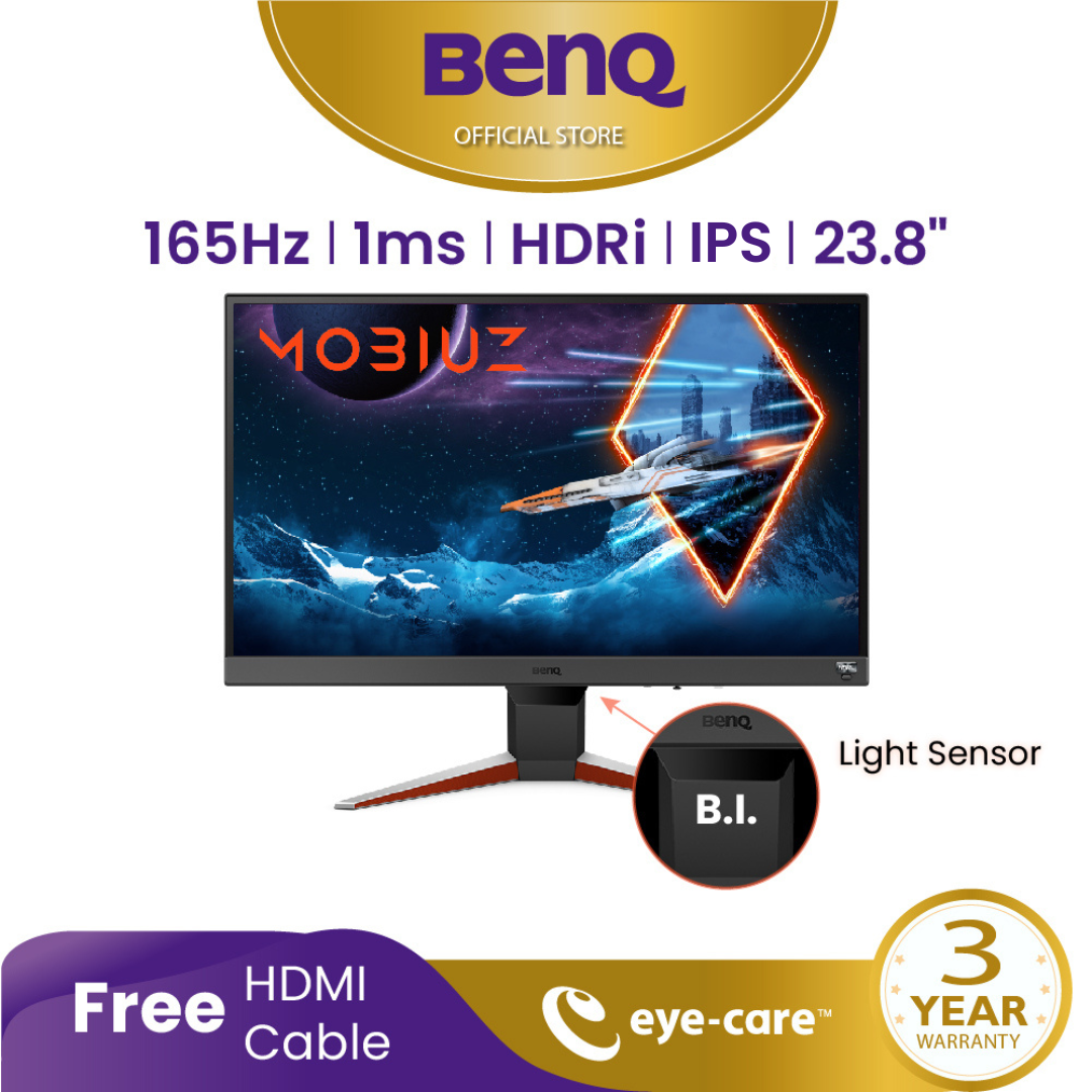 BenQ MOBIUZ EX240 24” 165Hz FHD HDRi IPS Monitor Gaming | Lazada Indonesia